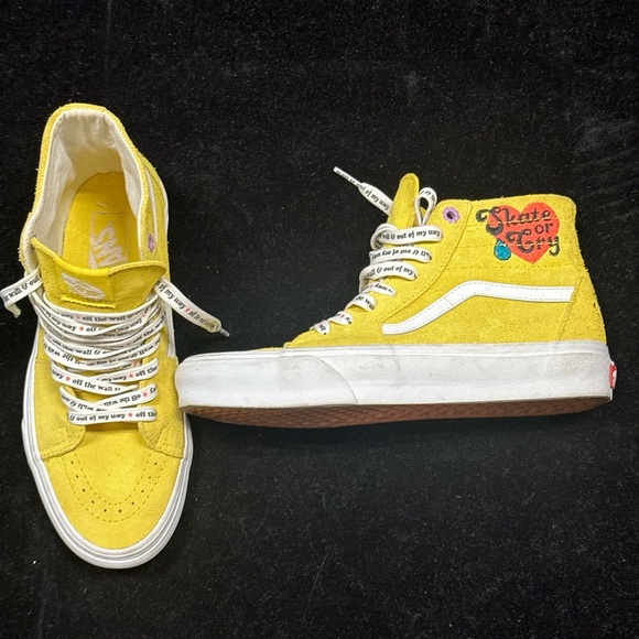 Vans | Shoes | Vans Yellow Hightop Sneakers | Poshmark